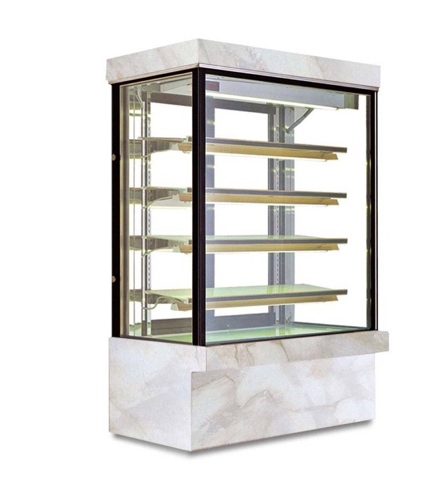 Upright Marble Trim Cake Display